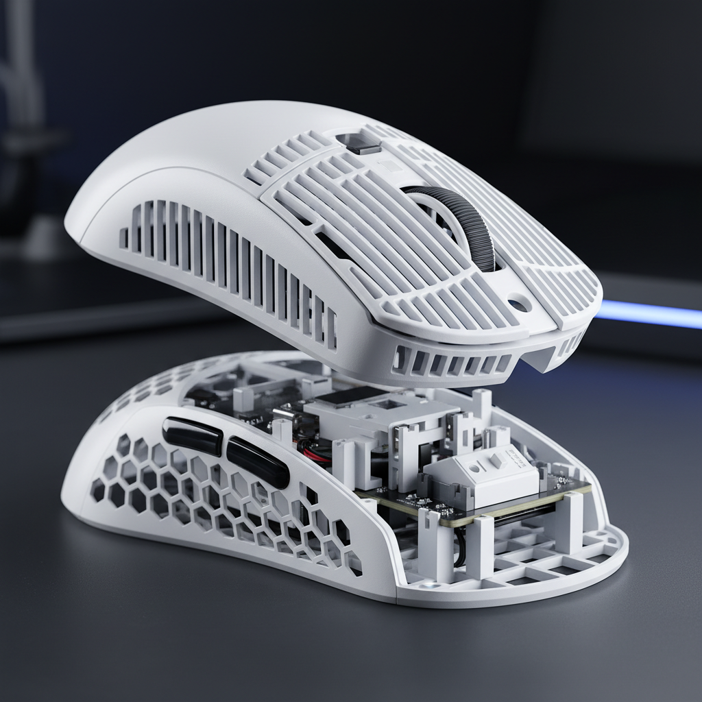 Structural Ribbing for Gaming Mouse Click Stability - Att...